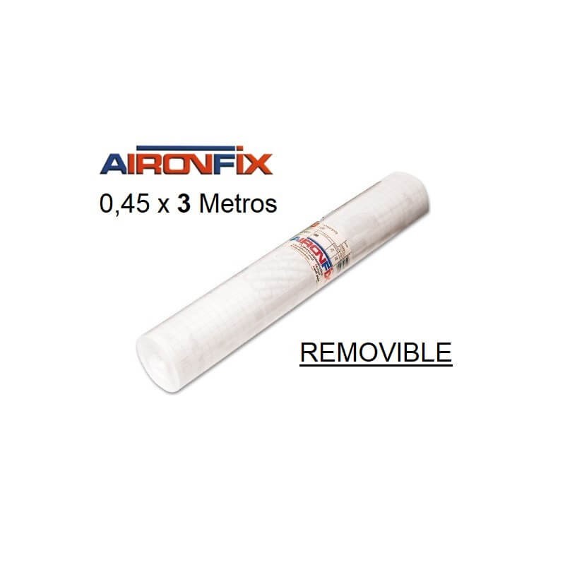 ROLLO AIRONFIX REMOVIBLE TRANSPARENTE 0,45x3M