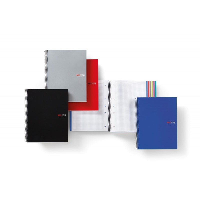 BLOC NOTE BOOK A-4 150H 6COLORES