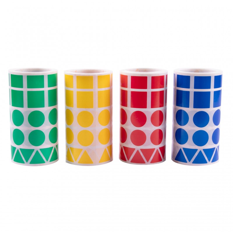 PACK 4 ROLLOS GOMETS GEOMÉTRICOS SURTIDOS