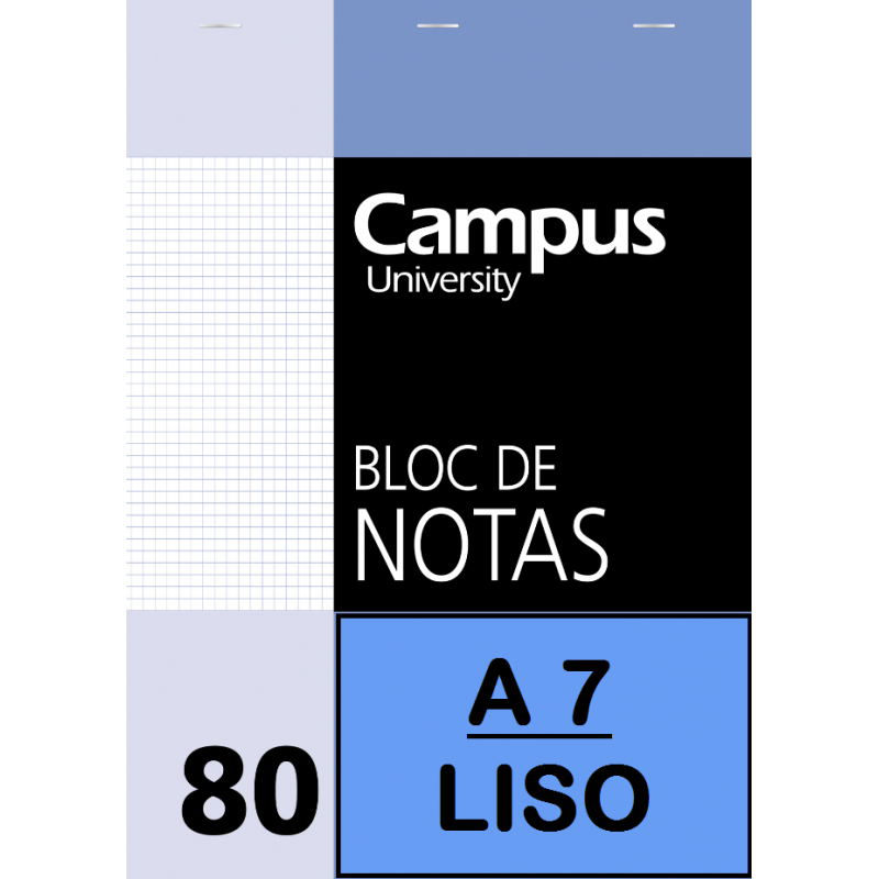 BLOC NOTAS A7 80/H 60G LISO